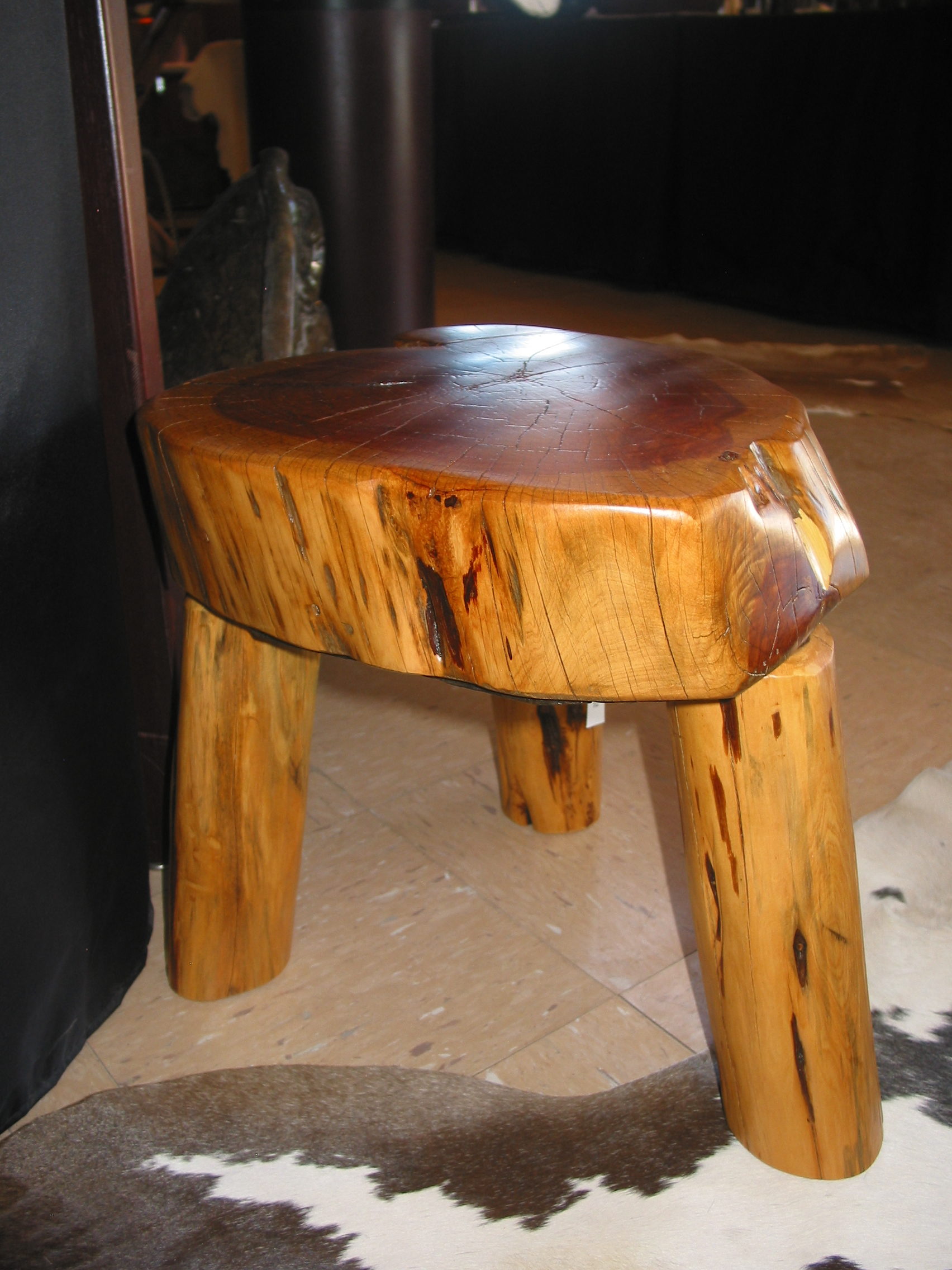 Cedar Foot Stool.$125.#59 – Wildgoose Mfg. Gallery Store
